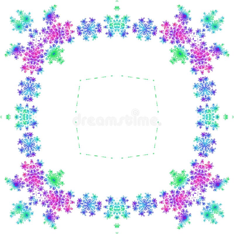 Beautiful Colorful Pink Purple Blue Framed Decorative Frame Image Stock ...