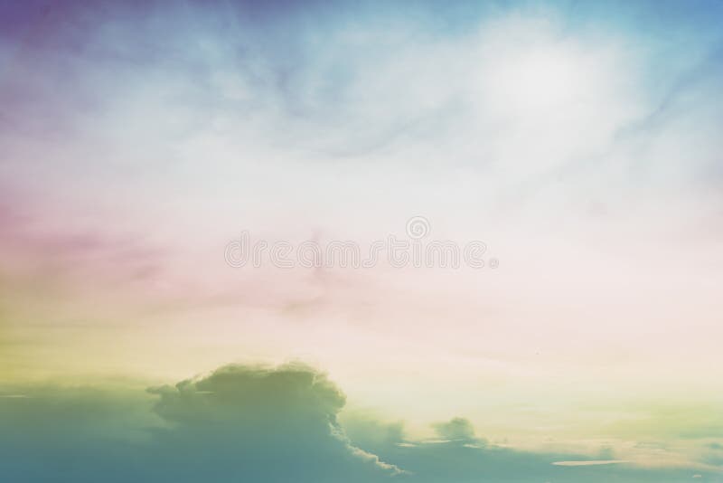 Beautiful Colorful Rainbow Sky with Multi Color Stock Photo - Image of ...