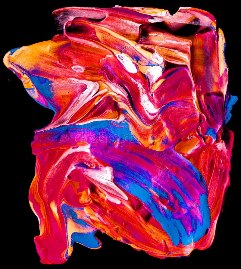 Beautiful Colorful Red Abstract Pattern and Blurred Blots of ...