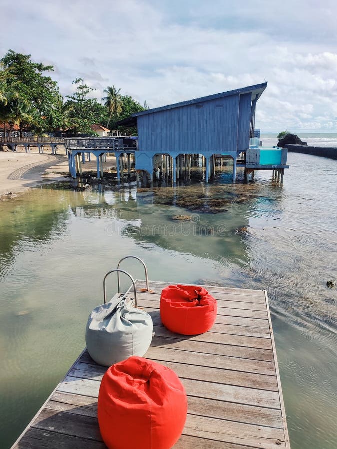Beautiful and Colorful Seating View at the Beach Stock Image - Image of ...