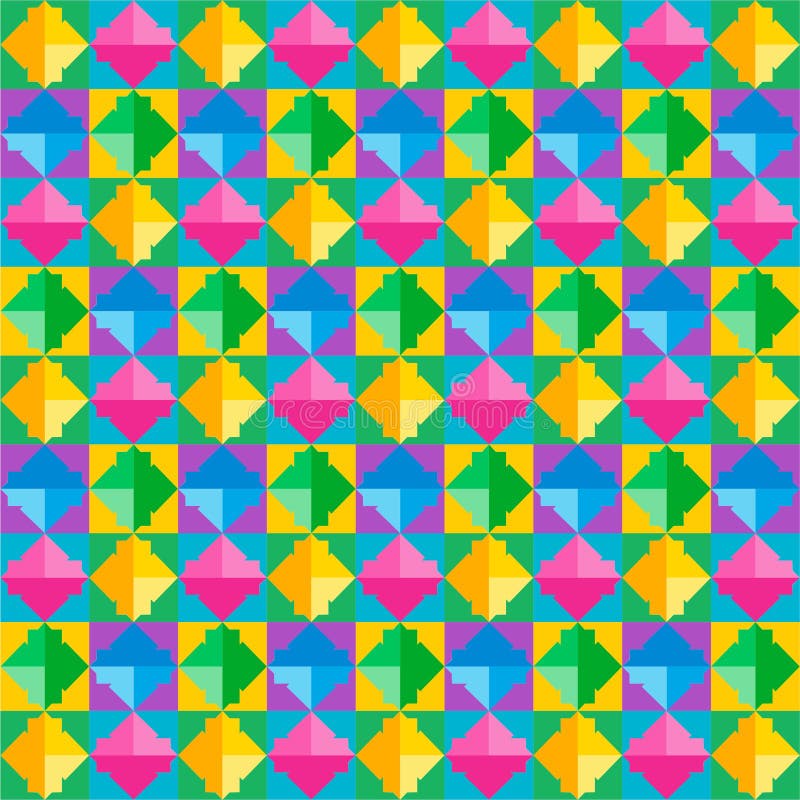 Beautiful of Colorful Shape, Reapeated, Abstract, Illustrator Geometric ...
