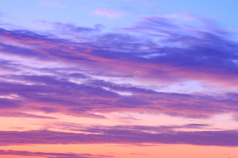 Beautiful Colorful Sky and Cloud in Twilight Time Background Stock ...