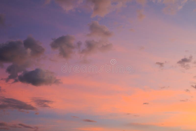 Beautiful Colorful Sky and Cloud in Twilight Time Background Stock ...