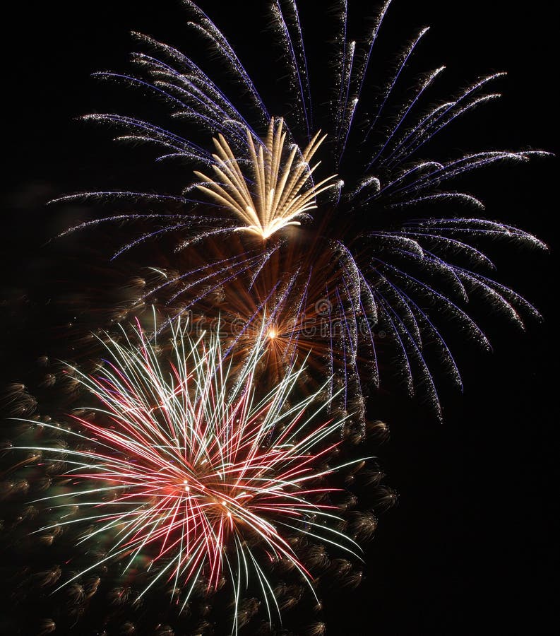 Beautiful Colorful Sparks in the Sky Stock Image - Image of light ...