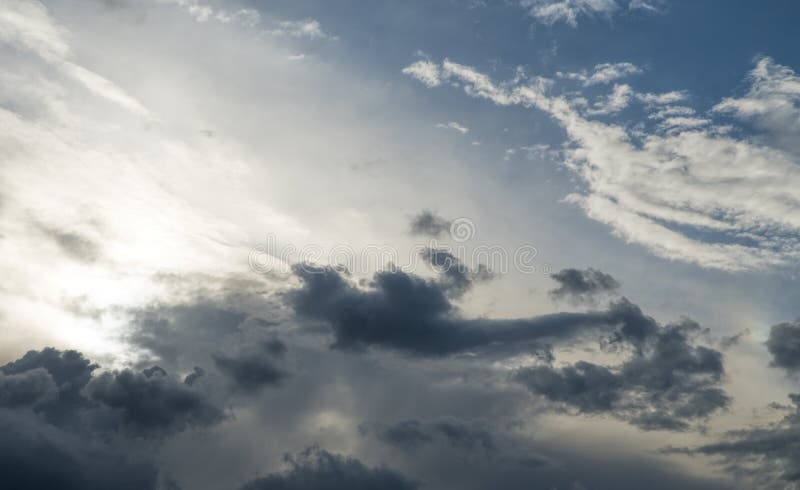Beautiful and Colorful Spring Clouds Background Stock Photo - Image of ...