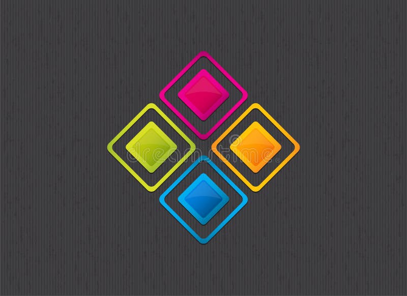 Beautiful Colorful Square Background Stock Vector - Illustration of ...