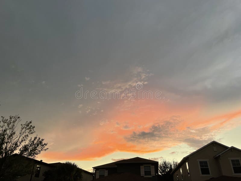 Beautiful Colorful Sun Set Cloud Stock Photo - Image of housing, nature ...