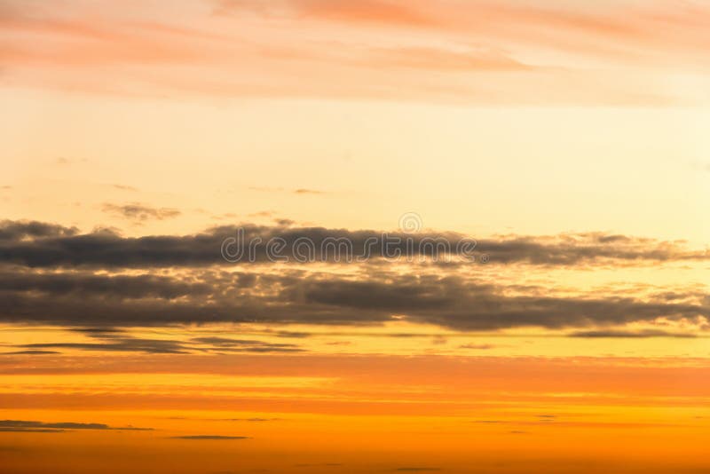 Beautiful Colorful Sunset Sky with Clouds Stock Photo - Image of dusk ...
