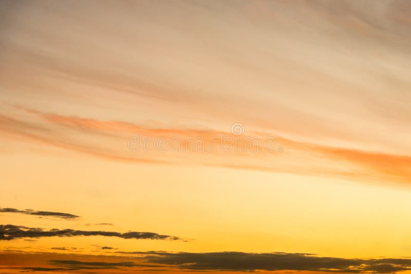 Beautiful Colorful Sunset Sky with Clouds Stock Image - Image of cloud ...