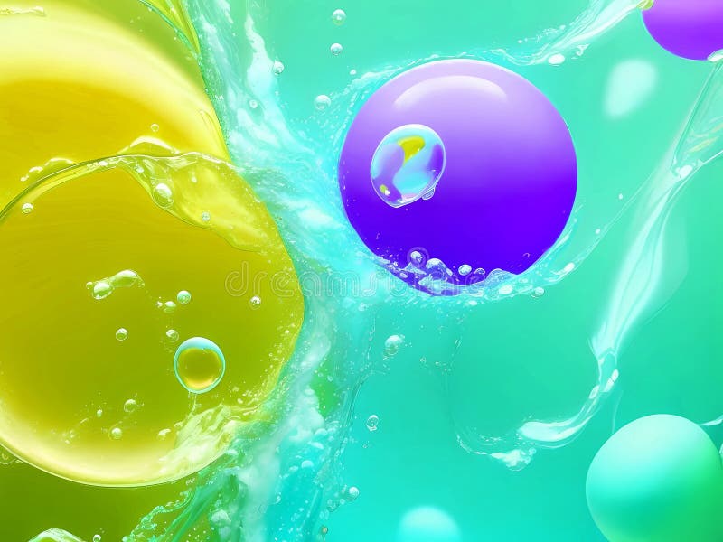 Beautiful Colorful Texture Concept with Bubbles Stock Illustration ...