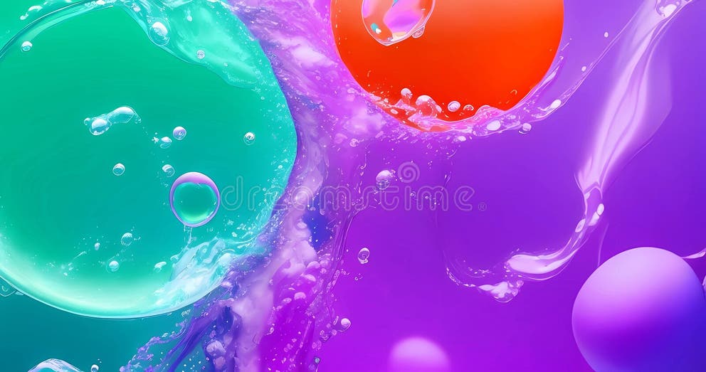 Beautiful Colorful Texture Concept with Bubbles Stock Illustration ...