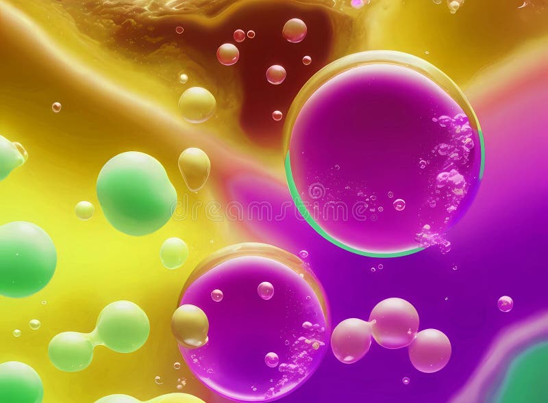 Beautiful Colorful Texture Concept with Bubbles Stock Illustration ...