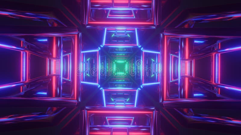 Beautiful Colorful Trippy High-tech Pattern Animation with Sacred ...