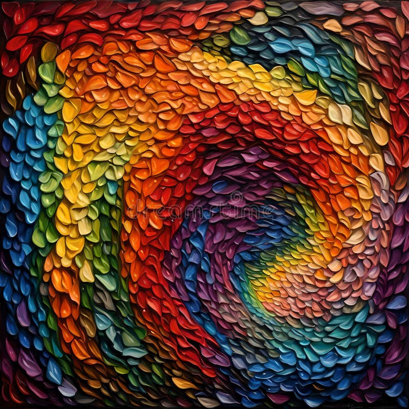 Unusual Abstract Light Effect. Fantastic Fractal Composition of Shining ...