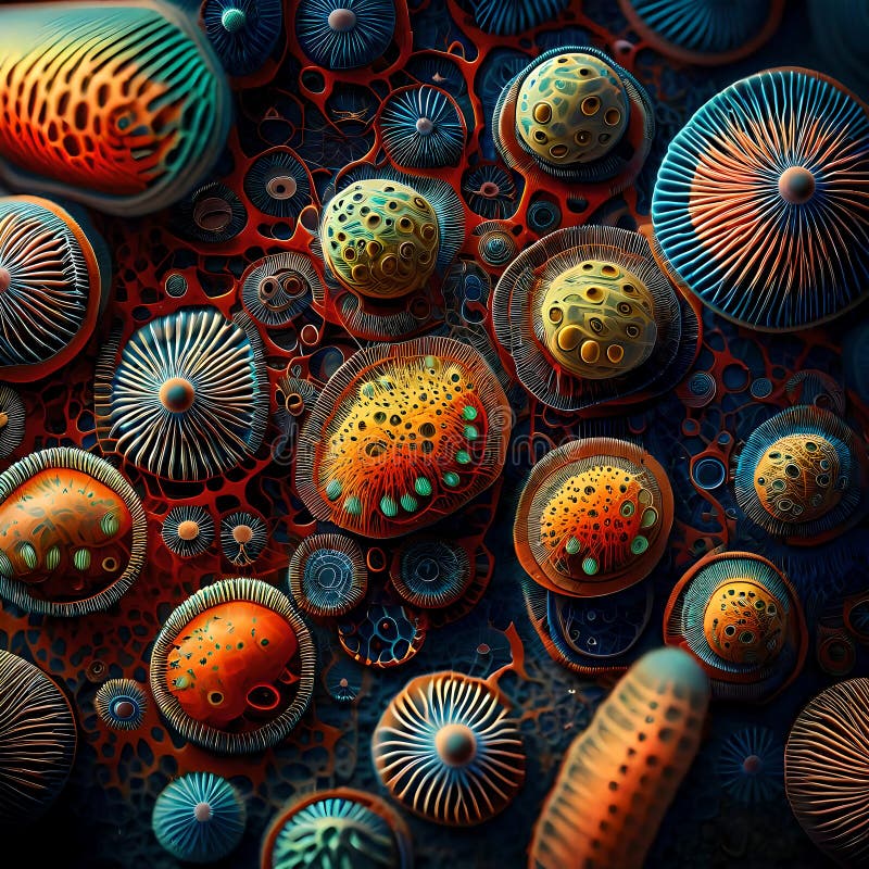 Unusual Abstract Light Effect. Fantastic Fractal Composition of Shining ...