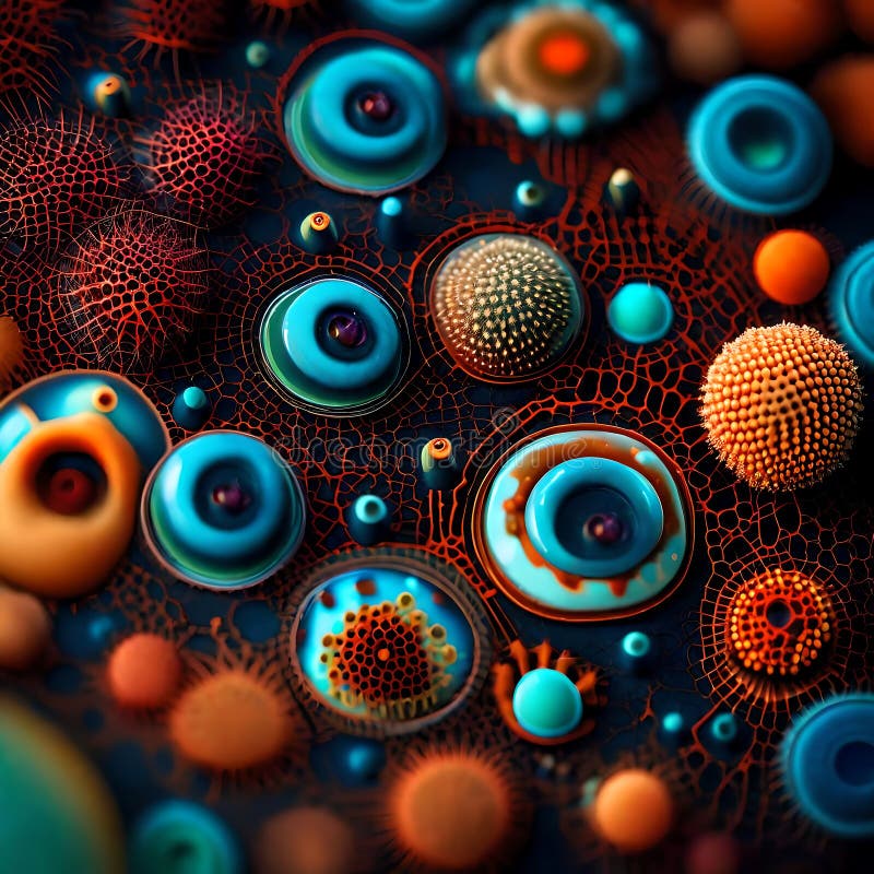 Unusual Abstract Light Effect. Fantastic Fractal Composition of Shining ...