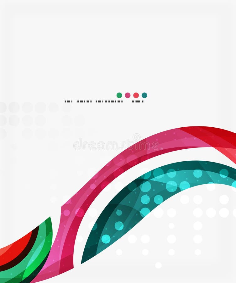Beautiful Colorful Wave Template Stock Vector - Illustration of graphic ...