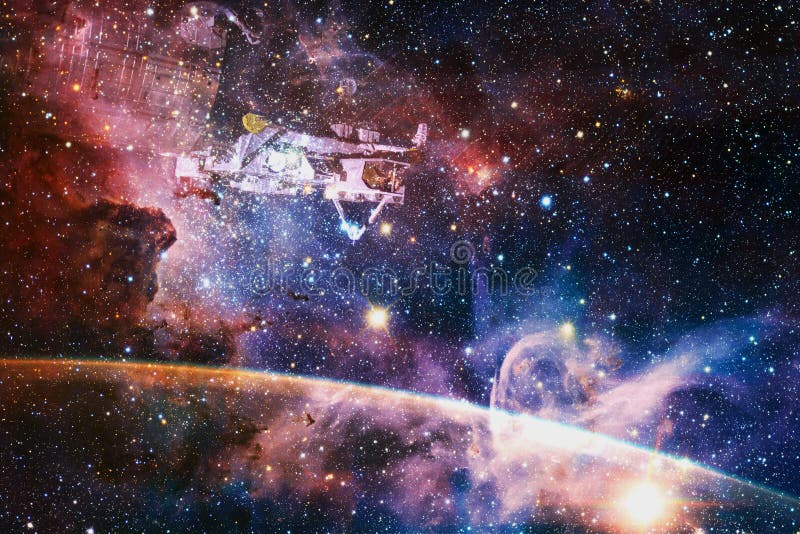 Beautiful Colors of Outer Space. Elements of this Image Furnished by ...