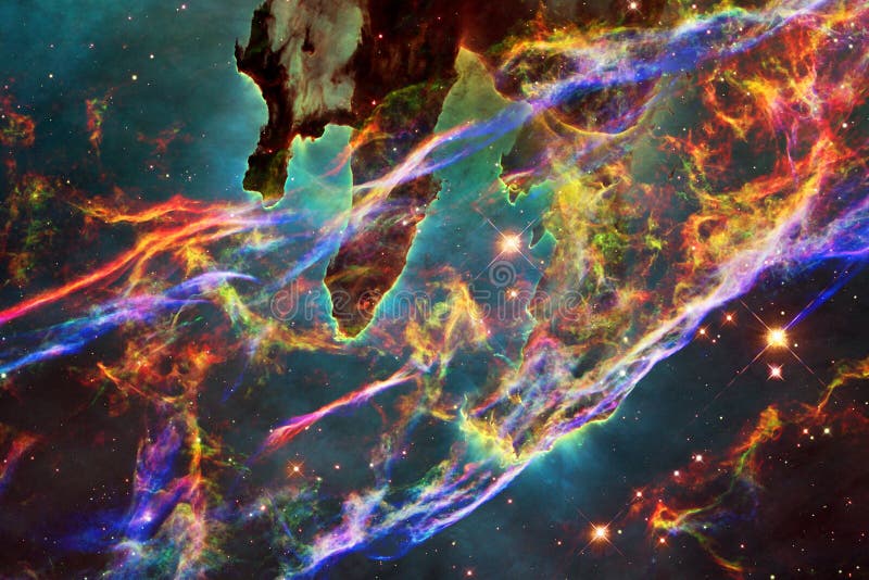 Beautiful Colors of Outer Space. Elements of this Image Furnished by ...