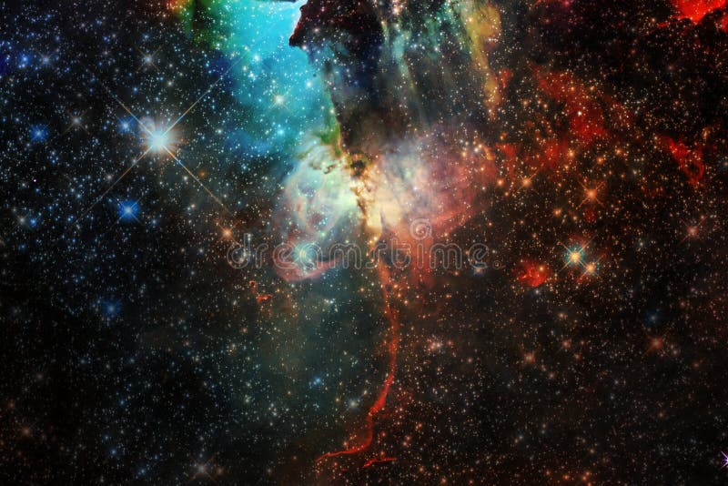 Beautiful Colors of Outer Space. Elements of this Image Furnished by ...