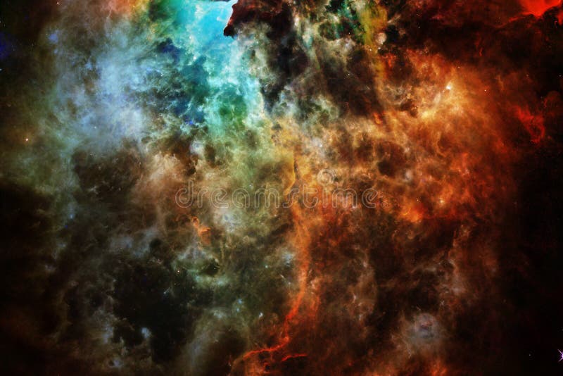Beautiful Colors of Outer Space. Elements of this Image Furnished by ...
