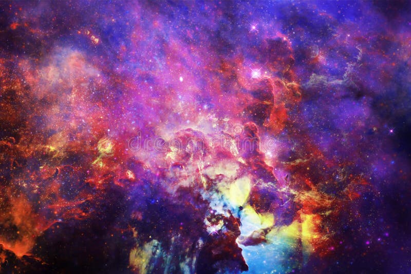Beautiful Colors of Outer Space. Elements of this Image Furnished by ...