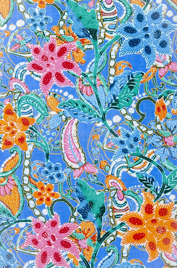 The Beautiful of Art Malaysian and Indonesian Batik Pattern Stock ...