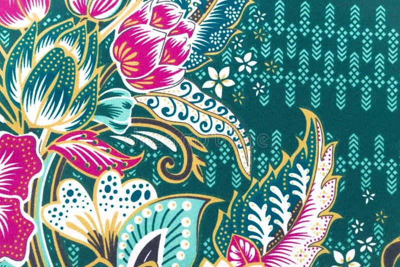 The Beautiful and Colourful of Art Thailand Batik Pattern Stock ...