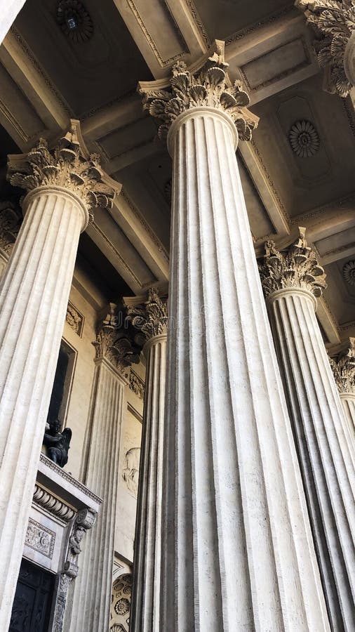 Beautiful Columns of the Cathedral in Russia Stock Photo - Image of ...