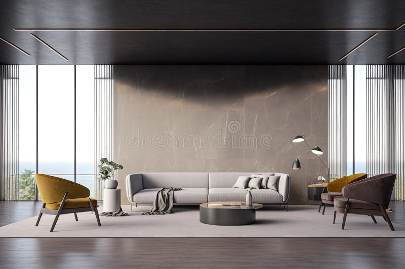 Beautiful Comfortable Cozy Interior, Style Design. Generative Ai Stock ...