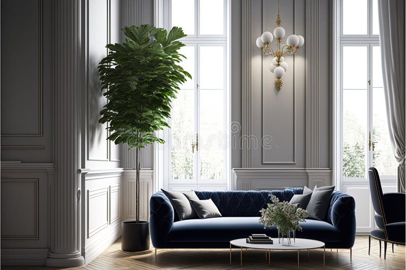 Beautiful Comfortable Cozy Interior, Style Design. Generative Ai Stock ...