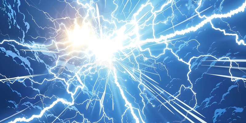 Beautiful Comic Background with Zoom Line and Lightning - Ai Generated ...