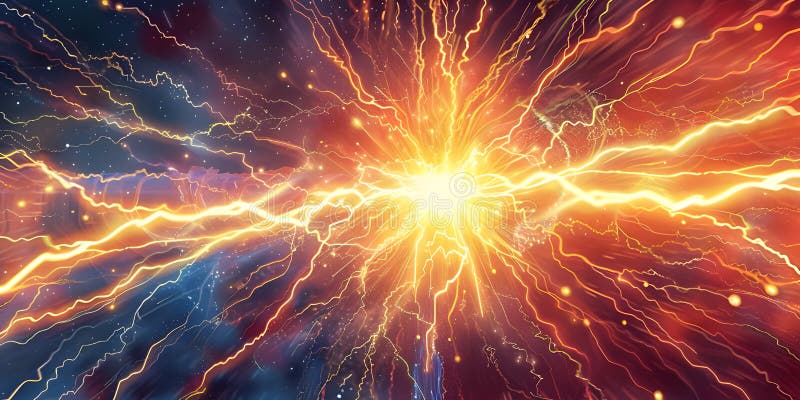 Beautiful Comic Background with Zoom Line and Lightning - Ai Generated ...