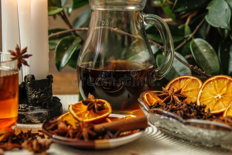Beautiful Composition With Anise Cloves Cinnamon Stick And Powder
