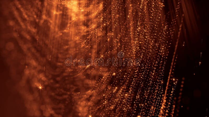 Beautiful Composition with Blue Luminous Particles Form Wavy Glow ...