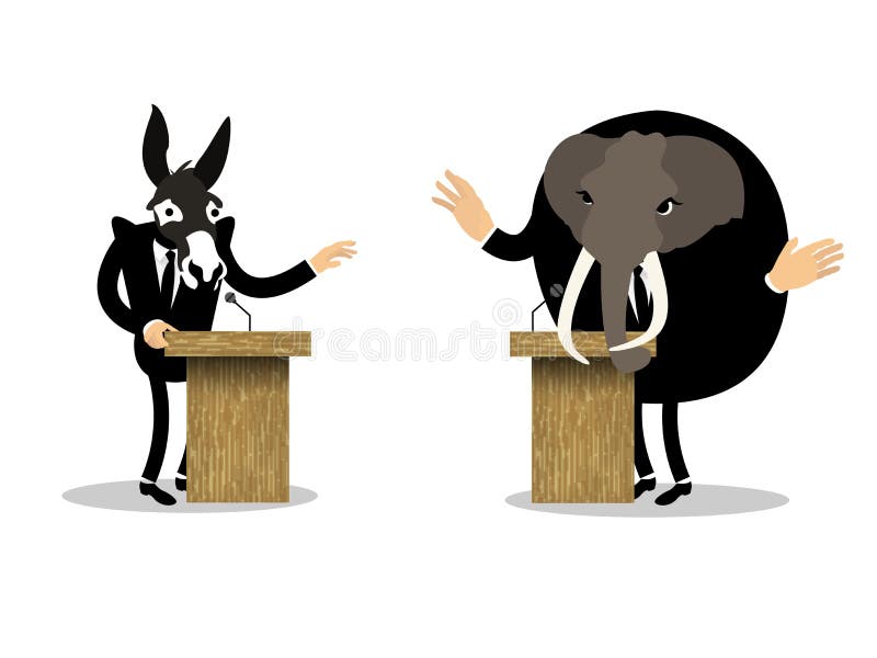 Beautiful Conceptual Graphic Design of Debate Stock Illustration ...