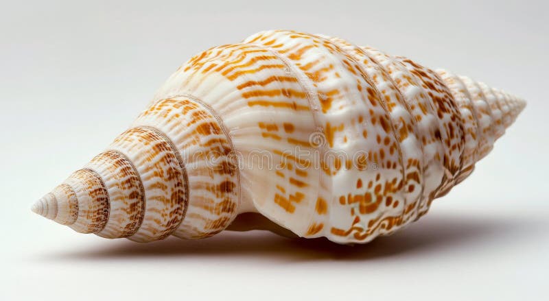 Beautiful Conch Shell Resting on a Clean Surface with Intricate ...