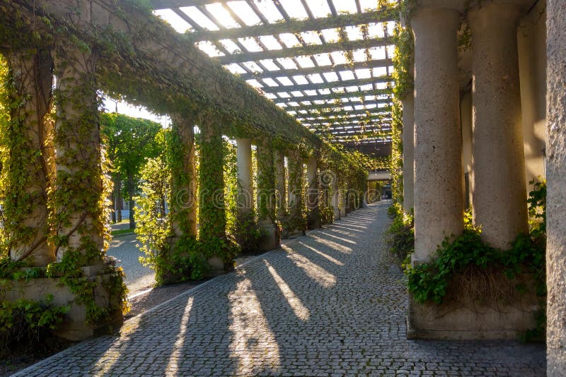 Beautiful Concrete Structure in the Park, Background Stock Image ...