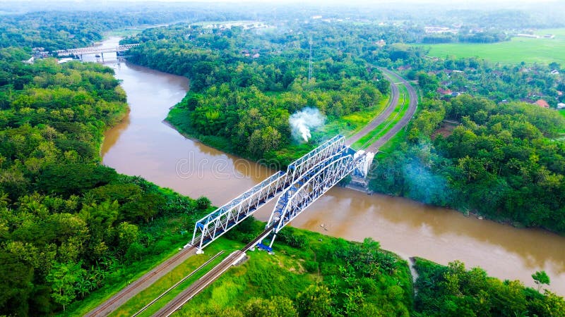 Beautiful Connected Train Bridge from the Dutch Era Stock Image - Image ...
