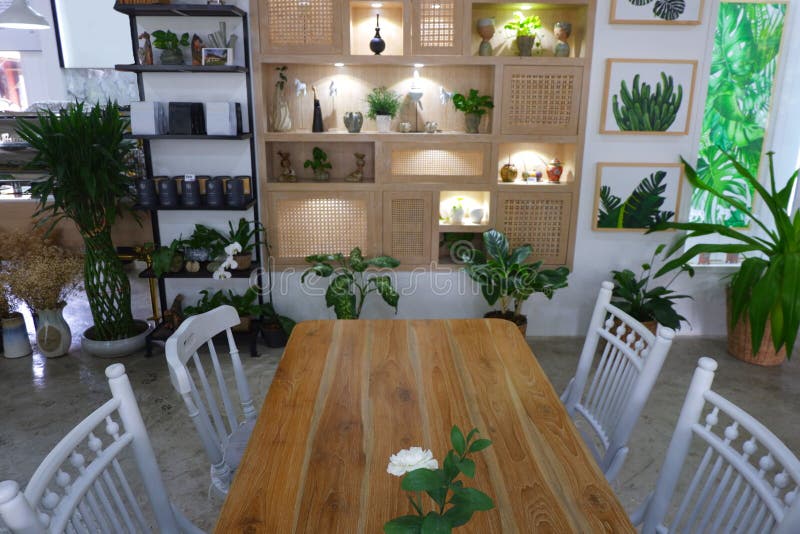 Beautiful Corner in Coffee Shop. Stock Image - Image of breakfast ...