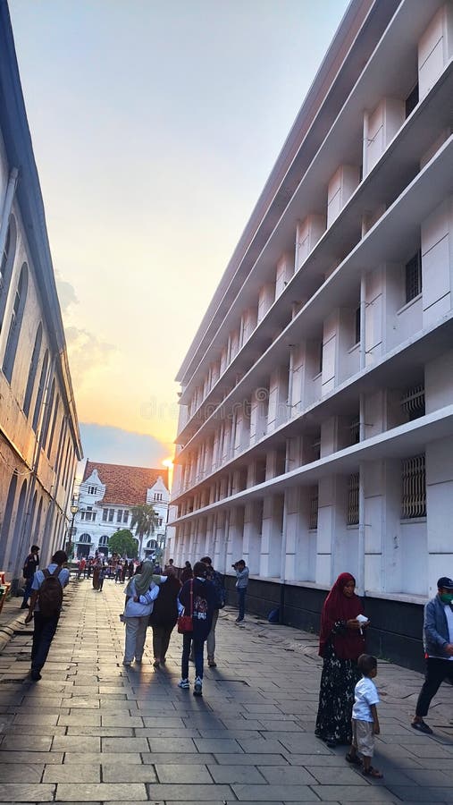 From a Beautiful Corner of the Old Town Jakarta Editorial Stock Image ...