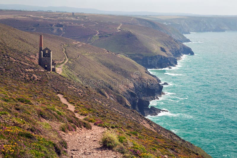 Beautiful Cornish Coastal Scenery. Stock Photo - Image of clouds, shore ...
