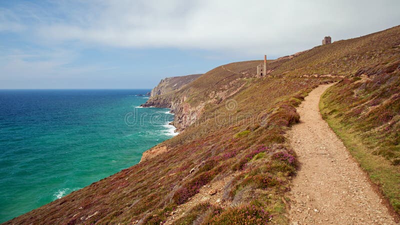 Beautiful Cornish Landscape Stock Image - Image of clear, distance ...