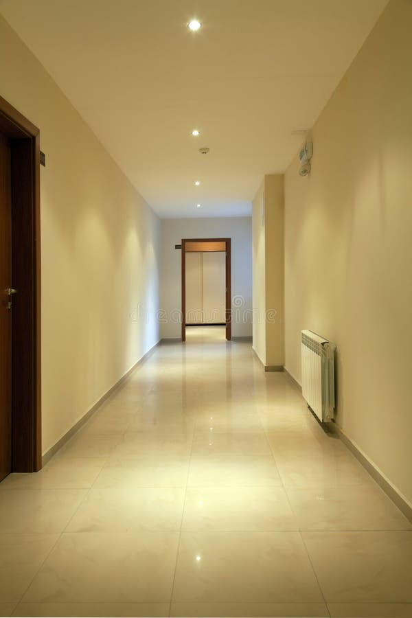 Beautiful corridor stock photo. Image of empty, door - 25481730
