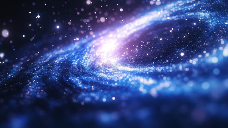 A Beautiful Cosmic Swirl of Stars and Light in Deep Space Stock Image ...