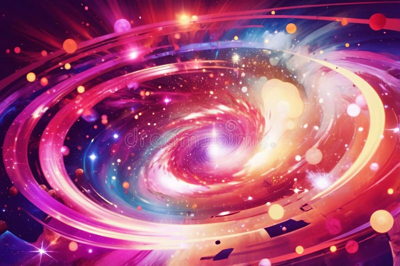 Beautiful Cosmic Vortex stock illustration. Illustration of mesmerizing ...