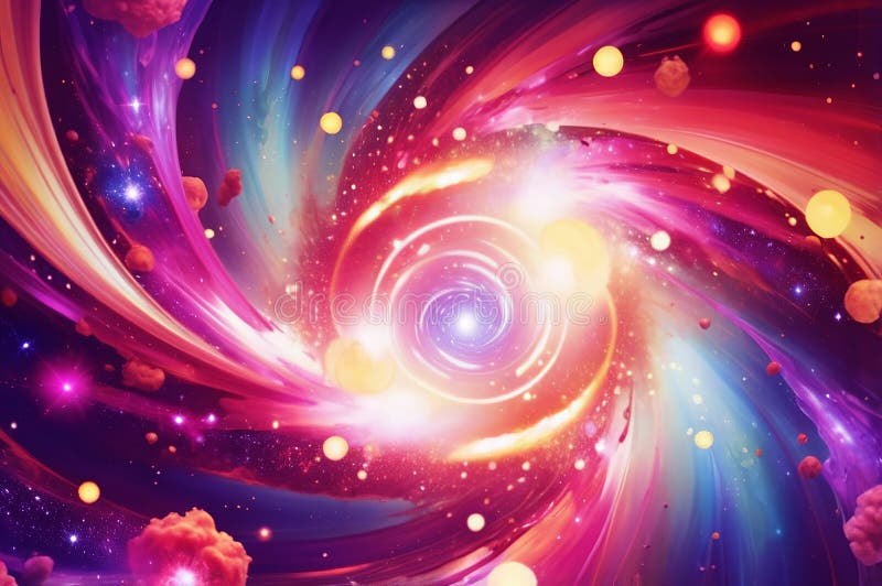 Beautiful Cosmic Vortex stock illustration. Illustration of stellar ...