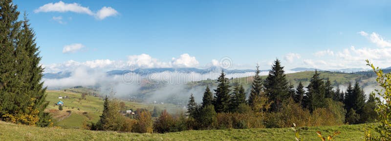 Beautiful country morning stock image. Image of leaf, hill - 4378665