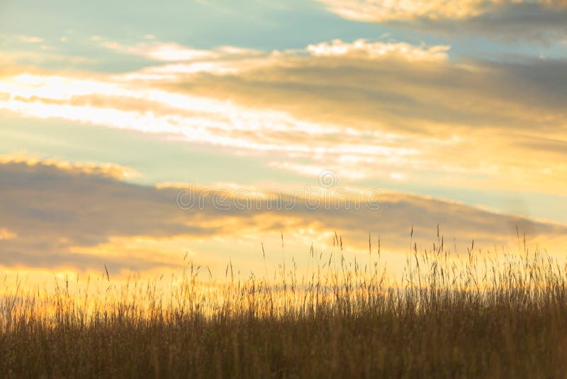 Beautiful Country Sunset stock photo. Image of prairie - 61832730