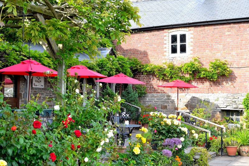 Beautiful Countryside Cafe In England Stock Photo - Image: 57884060